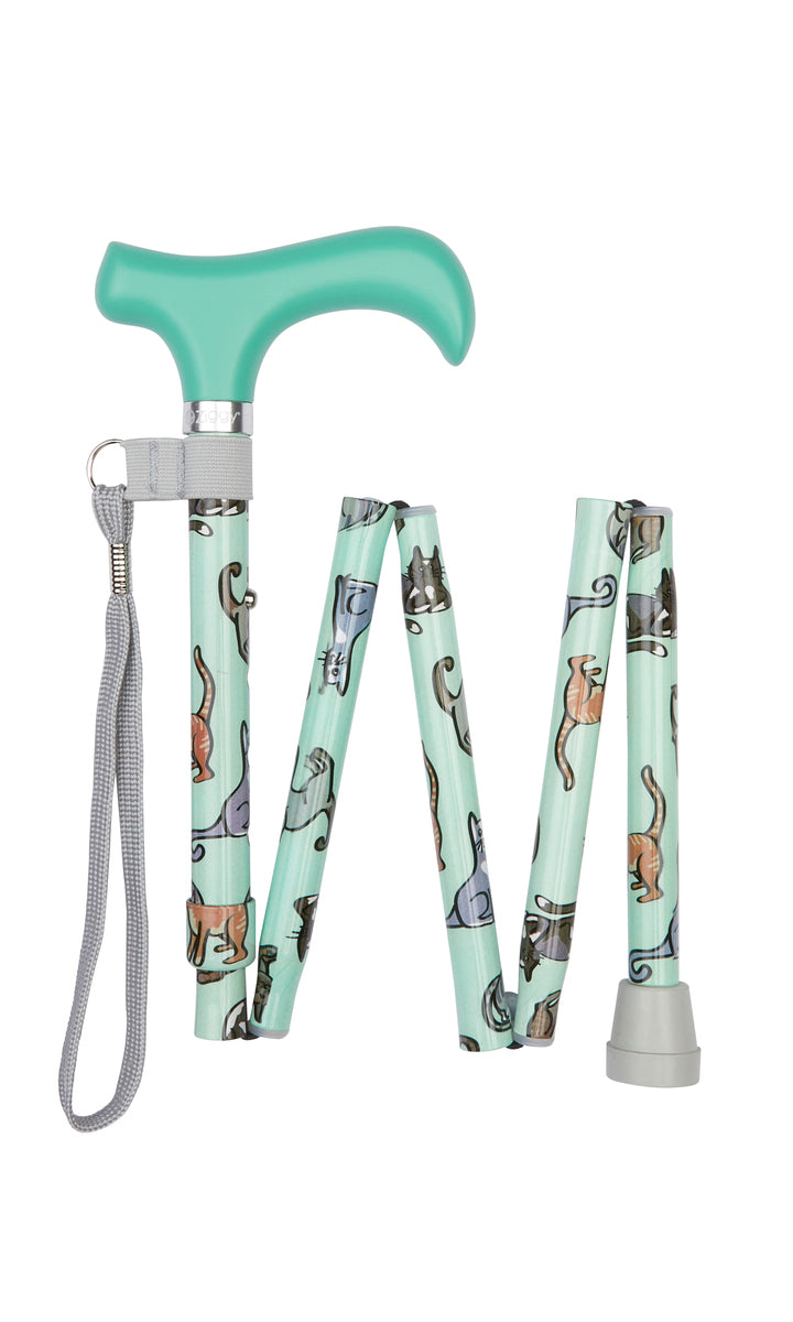 Mini Cats Folding Walking Stick - Mediworld Ltd