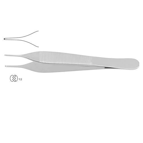 Adson Toothed Dressing Forceps 1 x 2 - 5" - 1x2 / Single - Mediworld Ltd